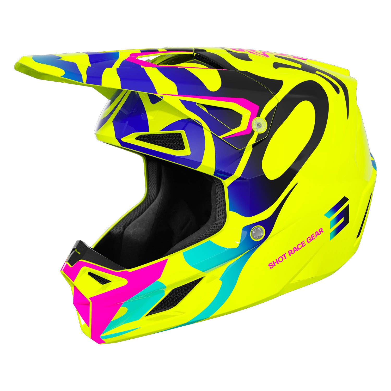 Shot Speed Kid Helmet Ghost Neon Yellow Gloss – Tutto per la moto